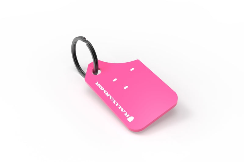 Rally Armor Pink Key Chain White Logo – Fuel Injector Connection
