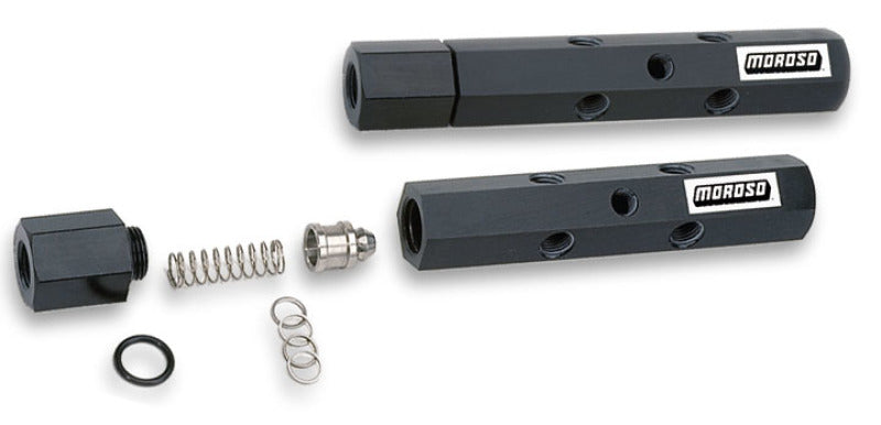 Moroso Pressure Regulator Fuel Log w/Shims - 6-10psi Adjustment – Fuel ...