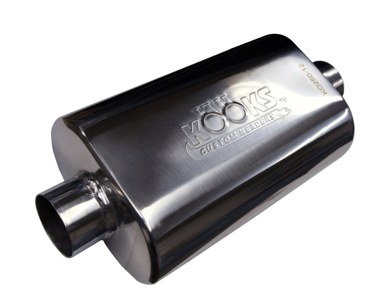 Kooks Universal 2 1/2in Center/Center Oval Muffler (4x8x12) – Fuel ...