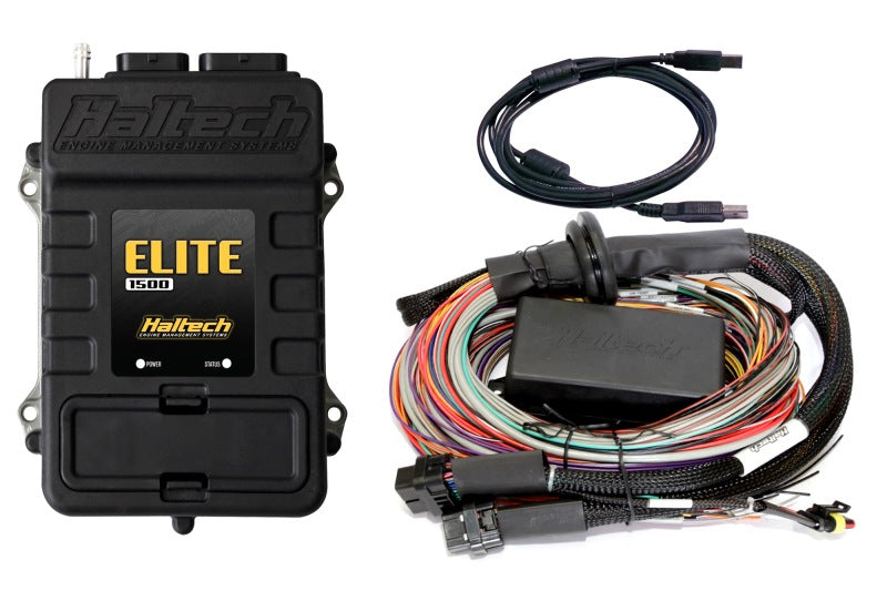 Haltech Elite 1500 Premium Universal Wire-In Harness ECU Kit – Fuel ...