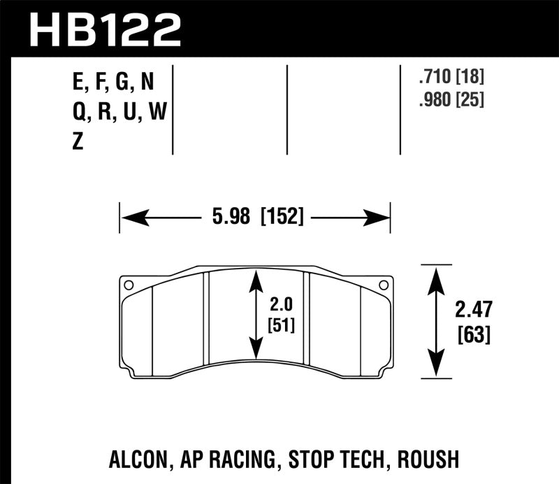 Hawk Stoptech ST-60 Caliper DTC-70 Race Brake Pads – Fuel Injector ...