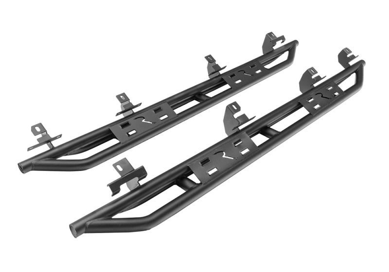 Rampage 20-22 Jeep Gladiator SRS Sidebar Rock Crawler Steps - Black ...